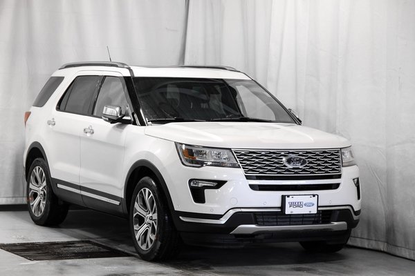 New 2018 Ford Explorer Platinum White Platinum Tri-Coat (MET) for sale ...